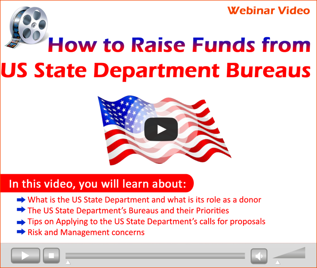 Webinar Video: How to Raise Funds from US State Department Bureaus ...