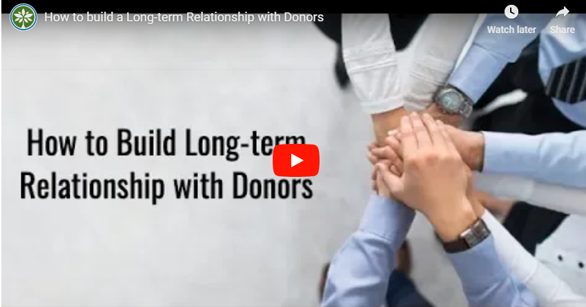 How to Build a Long-term Relationship with Donors - fundsforNGOs